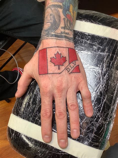 Tattoo Of The Week Canadian Flag — Independent Tattoo Dela Where
