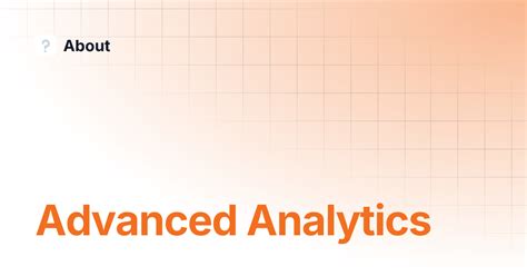 Advanced Analytics About