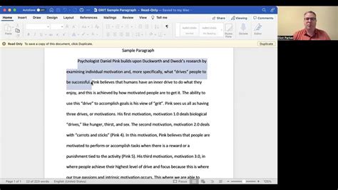Writ 101 Video Lecture Strategiestips For Writing Body Paragraphs For The Essay On Grit Youtube