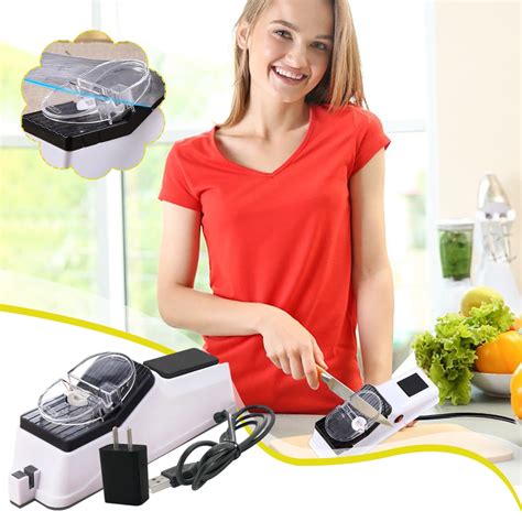 Electric Knife Sharpener 5 Second Quick Sharpening Tool With Protective