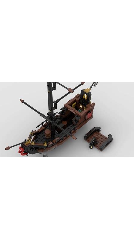 Lego Moc Small Pirate Ship Sloop V10 By Itnael Rebrickable Build