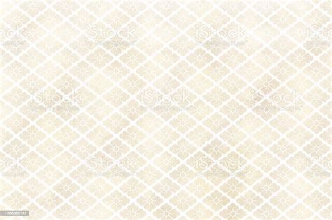 흰색 배경에 황금 거북이 껍질 꽃 의 일본 패턴 배경 일본 종이 스타일의 질감 우아하고 고전적인 이미지 육각 타일 일본 전통 식물 패턴 Washi Paper에 대한 스톡