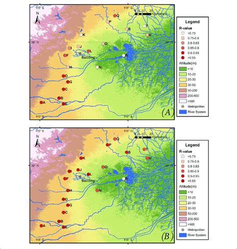 Spatial Distribution Of R Values Using LSTM Model And Wavelet LSTM Download Scientific