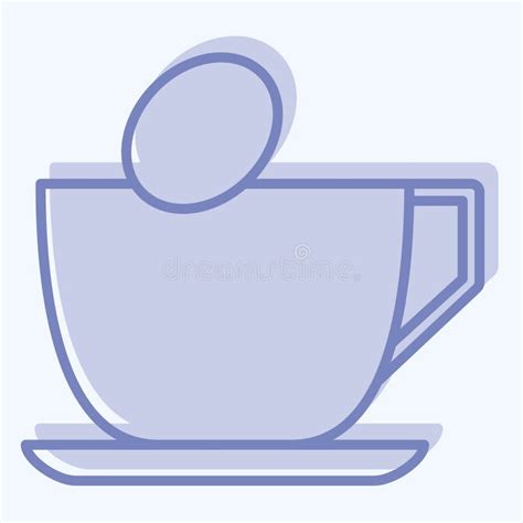 Icon Caffeine Related To Addiction Dictionary Symbol Two Tone Style
