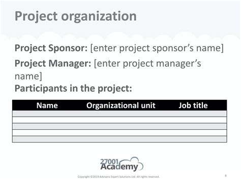 Project Plan For Iso 27001 Implementation Presentation En Pptx