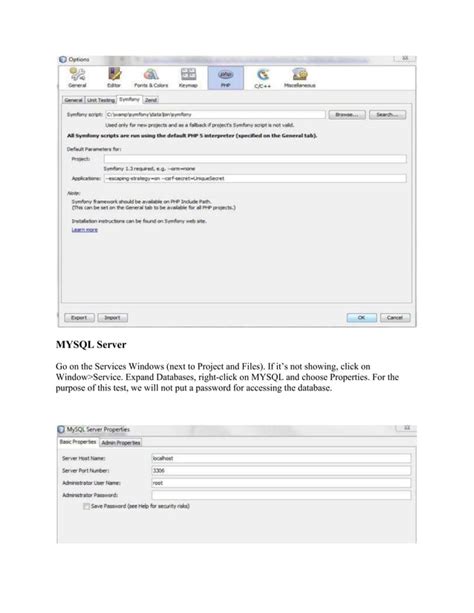 Installing Symfony Within Netbeans And Wamp Docx Internet Computing