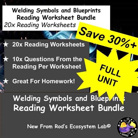 Welding Symbols And Blueprints Unit Reading Worksheet Bundle Wanswer Key