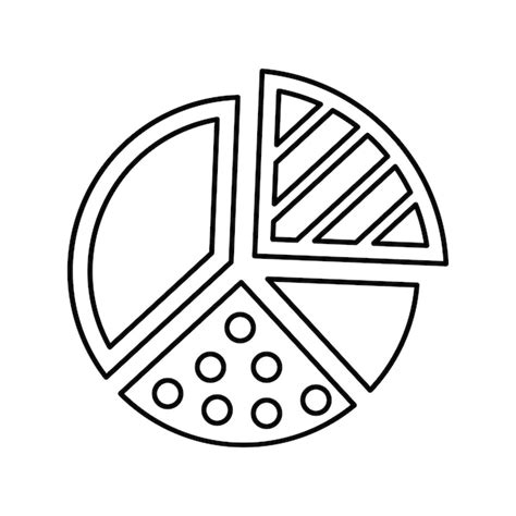 Premium Vector Chart Pie Analysis Analytic Diagram Report Outline Icon Line Art Vector