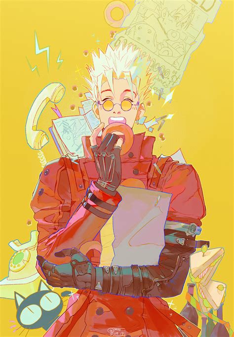 Vash The Stampede And Kuroneko Trigun And 1 More Drawn By