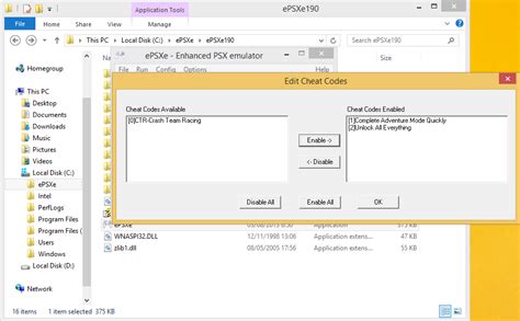 Cara Memakai Cheat Codes Dengan Emulator Epsxe 100 Berhasil