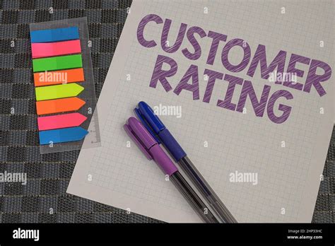 Conceptual Display Customer Rating Business Approach Each Point Of The