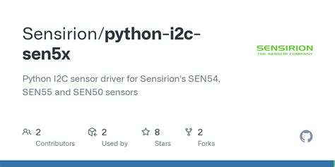 Github Sensirion Python I C Sen X Python I C Sensor Driver For Sensirion S Sen Sen And