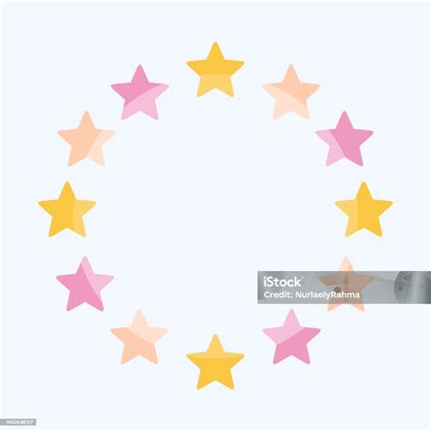 아이콘 Eu 스타 별 기호와 관련이 있습니다 플랫 스타일 심플한 디자인 편집 가능 간단한 그림입니다 간단한 벡터 아이콘 금 금속에 대한 스톡 벡터 아트 및 기타 이미지