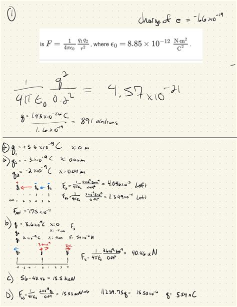 Hw 8 Dr Erin Sohr ① Charge Of E 1 0 ¥e 4×10 Q 1× 10 16c ¥ 89 Electrons ⑧ G