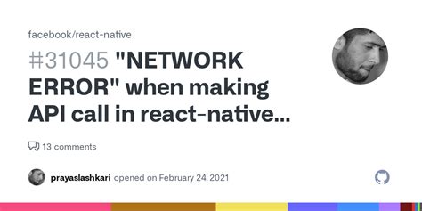 NETWORK ERROR When Making API Call In React Native Android While