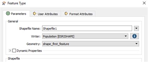 Esri Shapefile Feature Representation