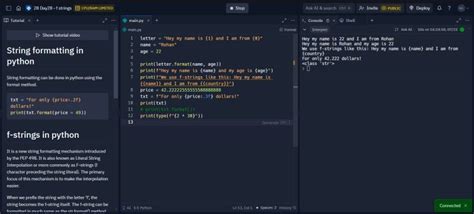 Learned About F Strings In Python Rohan Kadam Posted On The Topic Linkedin