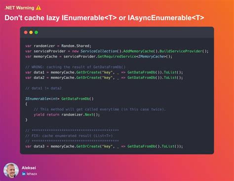 Aleksei Zagoskin On Linkedin Csharp Dotnet Caching