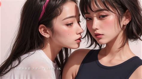 4k Ai Sports Girls Aiピタピタ女子大生 In スポーツ 水泳部スクール水着 競泳水着 白t By Stable