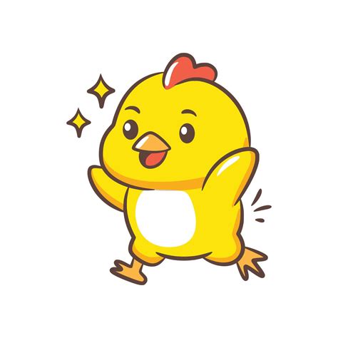 Cute Cartoon Chick Character Illustration 77102306 Vector Art At Vecteezy