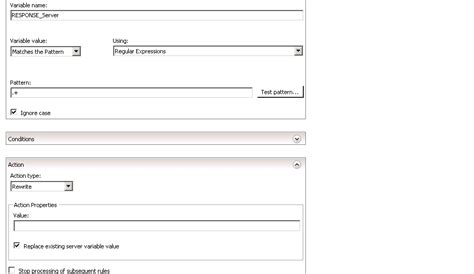 C How To Remove Response Header Using Outbound Rules In Iis Stack Overflow