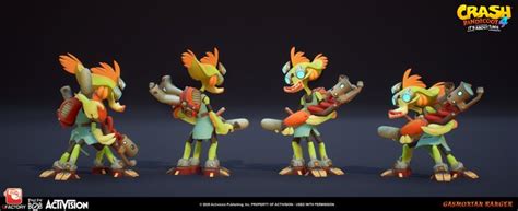 Artstation Enemies Gasmoxian Crash Bandicoot Enemy Game Artwork