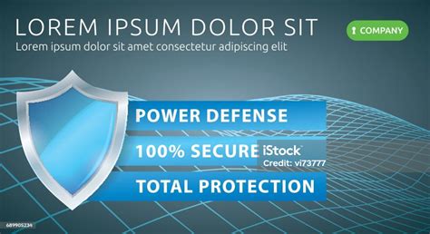 보안 데이터 보호입니다 웹 기술 방어 배너입니다 바이러스 벡터 일러스트입니다 개념에 대한 스톡 벡터 아트 및 기타 이미지 개념 개인 장식품 광고 Istock