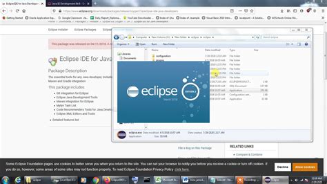 Configuring And Using Eclipse Ide For Java In Windows 7 32 Bit Youtube