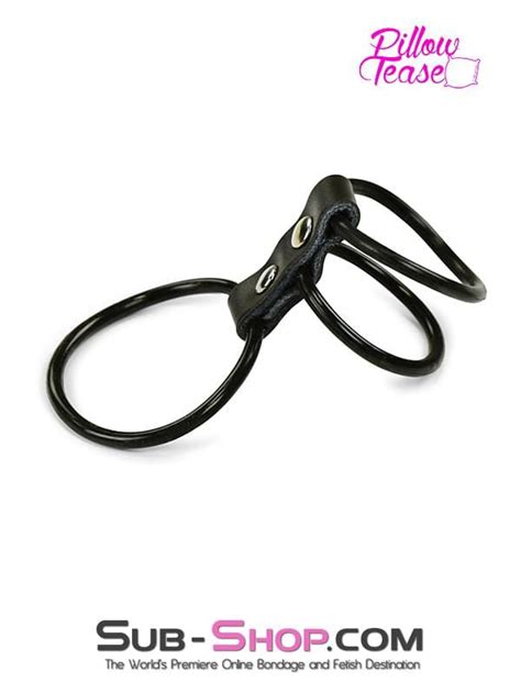 Rubber 3 Cock And Balls Rings Set Bdsm Bondage Gear Sub Shop Sub