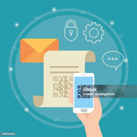 스마트 폰과 아이콘과 손 스캔 코드 Qr Qr코드에 대한 스톡 벡터 아트 및 기타 이미지 Qr코드 개념 데이터 Istock