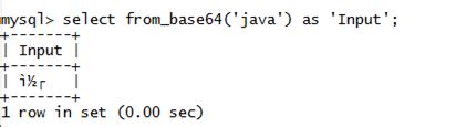 MySQL FROM BASE 函数语法参数返回及代码示例语法参数返回及代码示例 立地货