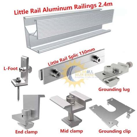 Solar Mounting Accessory For Panel L Foot Mid Clamp End Clamp Rail