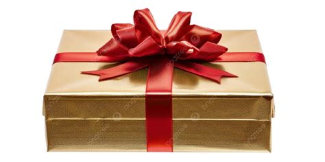 고립된 빨간 리본이 달린 공예 종이에 있는 황금 선물 상자 황금 선물 상자 공예 종이 빨간 리본 Png 일러스트 및 이미지 에 대한 무료 다운로드 Pngtree