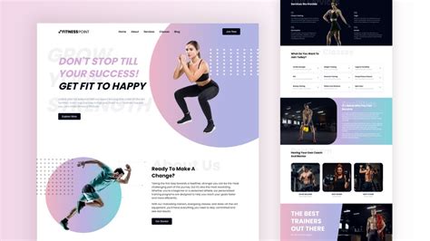 Build Responsive Gym And Fitness Website Using Html Css And Javascript With Source Code Youtube