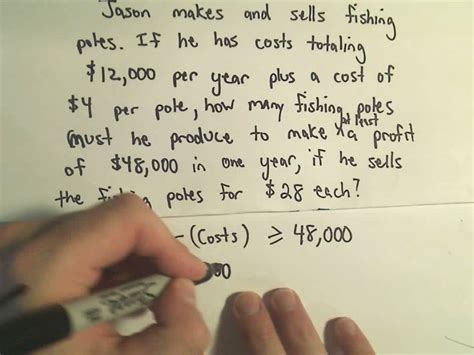 Solving Word Problems Involving Inequalities Example 2 Youtube