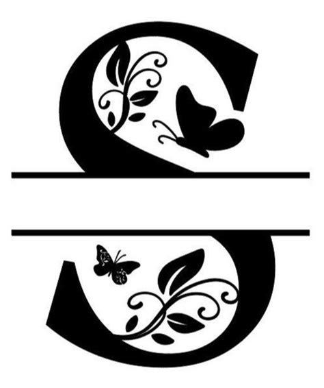 Download Flower Split Monogram S Png Monogram Split G Clipart 699862 Pinclipart Artofit