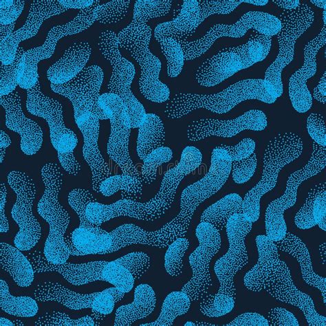 Vector Abstract Stippled Weird Seamless Pattern Stock Vector Illustration Of Dotted Engraving