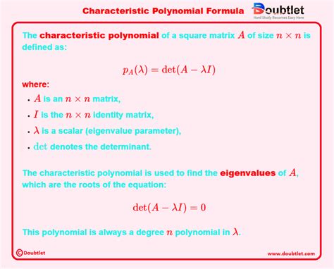 Characteristic Polynomial Calculator