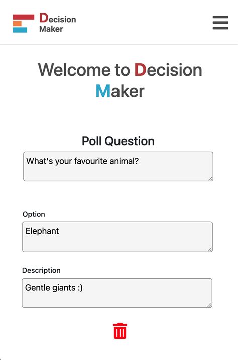 Github Davidclaveau Decision Maker