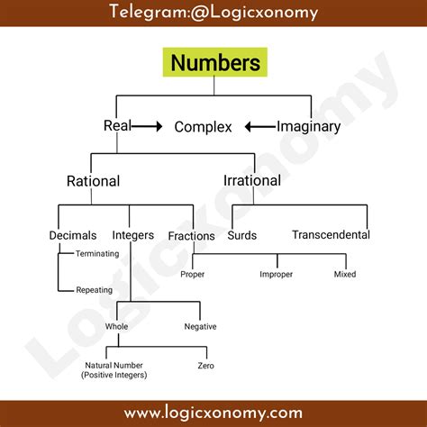 Types Of Numbers With Examples The Numbers Are Primarily Divided Into