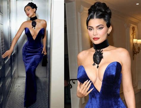 Kylie Jenners Almost Naked Tits In Deep Cleavage 26 Photos The