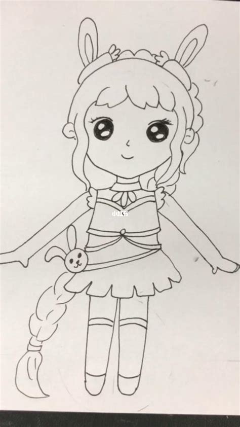 画简笔画小舞 画简笔画小舞的画法 苗苗知道