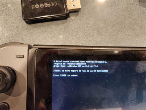 Fix For Fatal Error Program Id 0100415444530000 Error Desc Stdabort Called 0xffe R