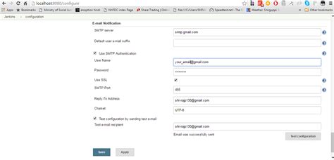 jenkins setting up email reports with jenkins we can have test results… by shivaraj patil