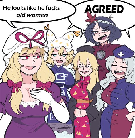 he Looks Like He Fucks Old Women Yagokoro Eirin Yakumo Yukari