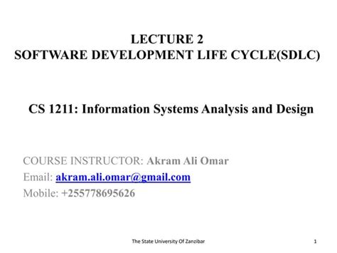 Sdlc Software Development Life Cycle Pptx