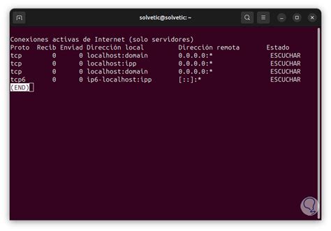 Comando Netstat Linux ️ Solvetic