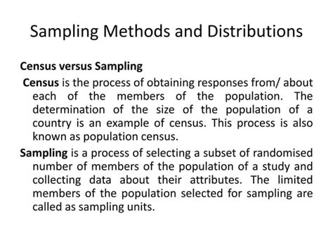 sampling random method and non random ppt
