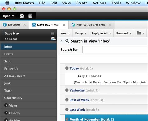 A Portal To A Portal Ibm Notes 9 On The Mac It S Lovely