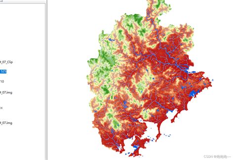 【arcgis学习记录03】 利用dem数据提取河网溪流 加入大型河流数据及裁剪美化 Dem数据提取岸线 Csdn博客